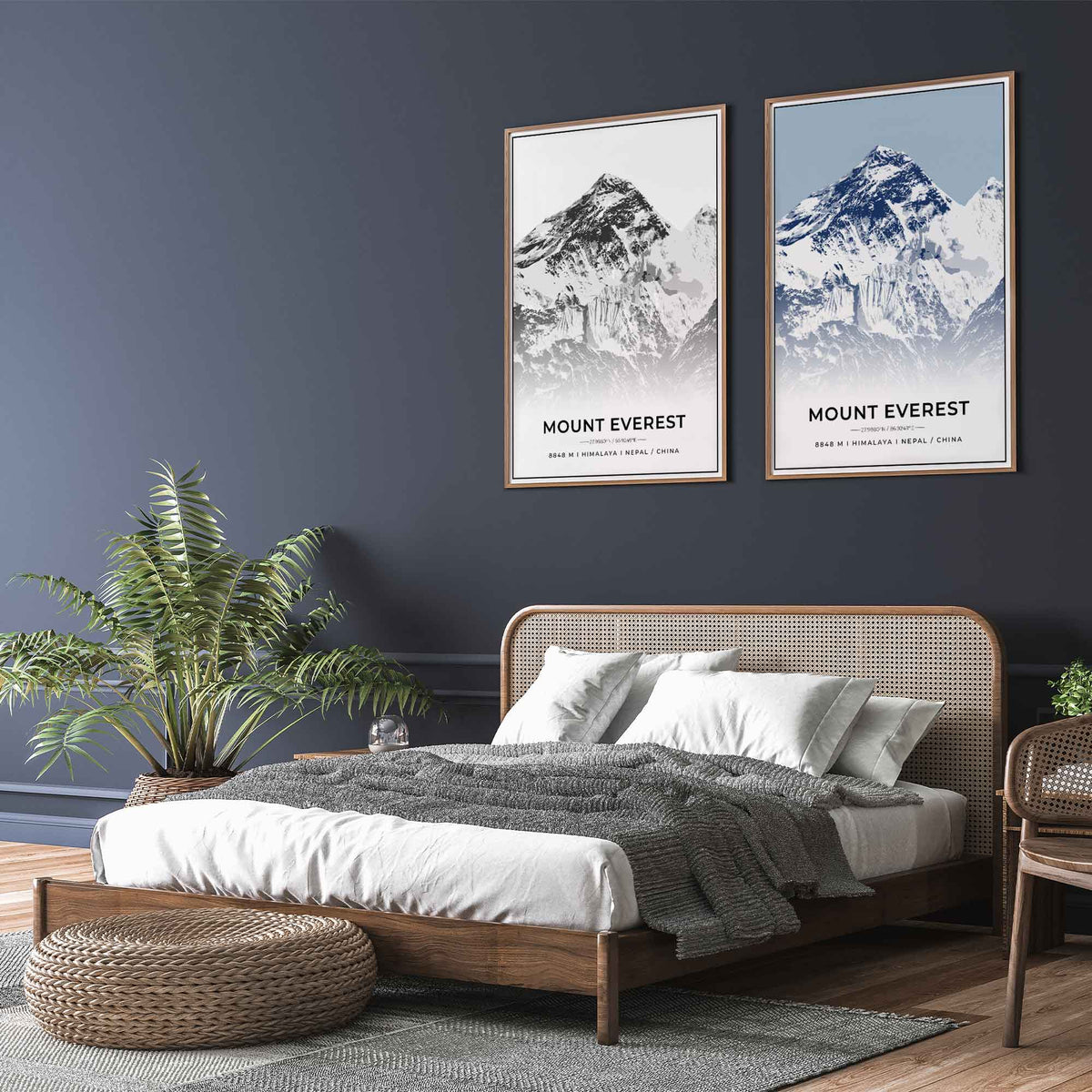 Berge Poster - Mount Everest - VACENTURES - Die Weltkarte